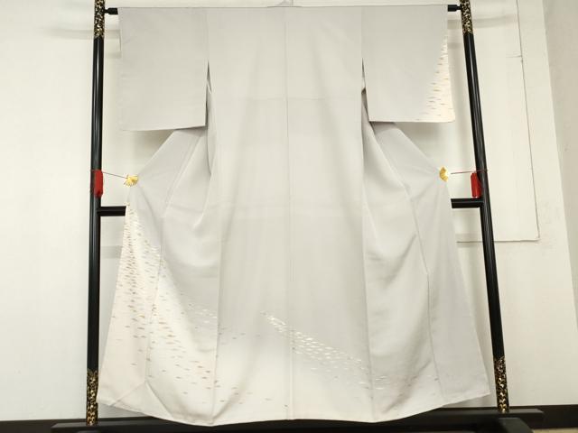 平和屋着物●訪問着　刺繍　霞文　暈し染め　金糸　さが美扱い　正絹　逸品　未使用　AABE0149cs