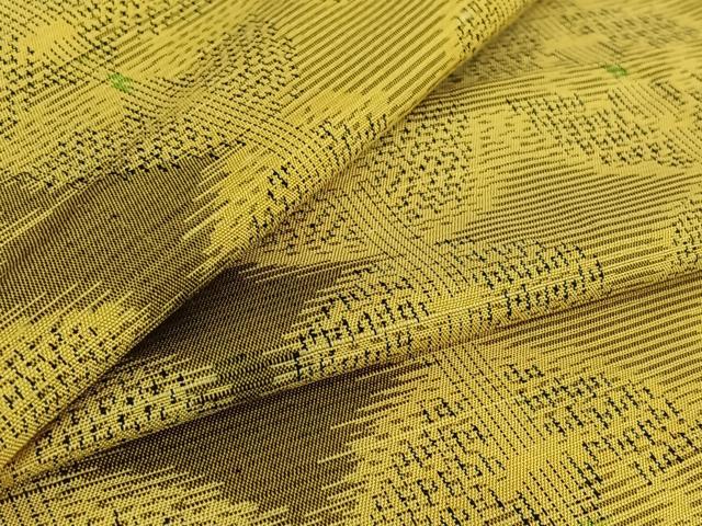 平和屋着物▽上質な紬　単衣　七宝　正絹　逸品　AABE0231jh