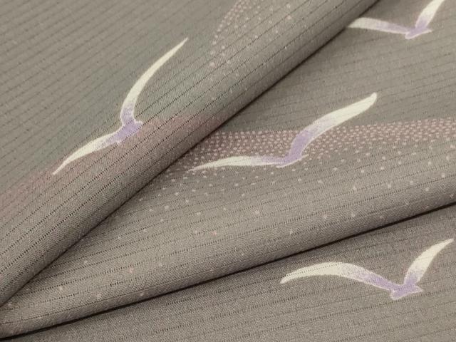 平和屋着物＊夏物　小紋　絽　飛鳥文　正絹　逸品　AABE0643jd