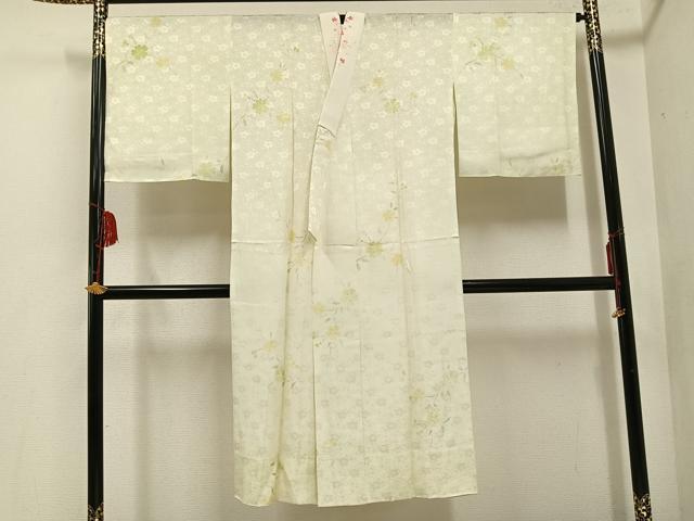平和屋着物●長襦袢　無双仕立て　梅　桜　正絹　逸品　AABE0770ph