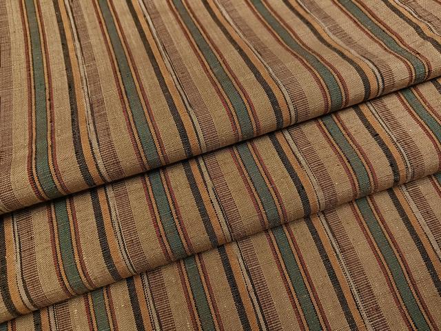 平和屋着物●上質な紬　間道　正絹　逸品　AABE0797ph