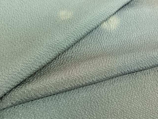 平和屋着物▽上質な小紋　単衣　霞文　暈し染め　鬼しぼ縮緬　正絹　逸品　AABE1198jh