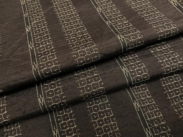 平和屋着物●上質な紬　間道　正絹　逸品　AABE1225ph