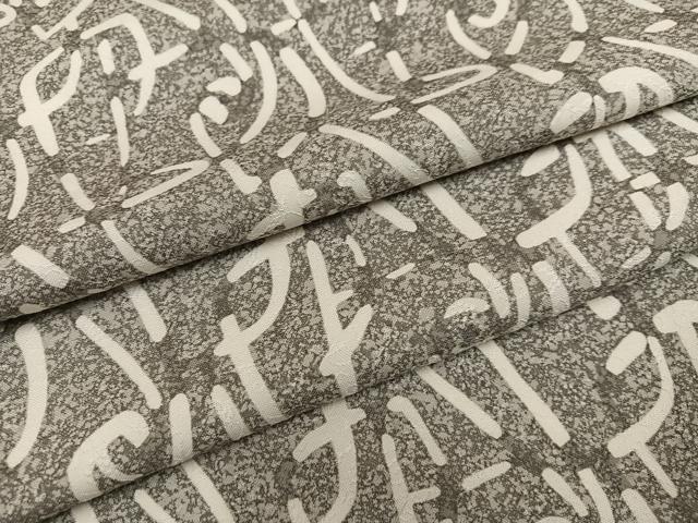 平和屋着物●上質な小紋　幾何学文様　正絹　逸品　AABE1273ph