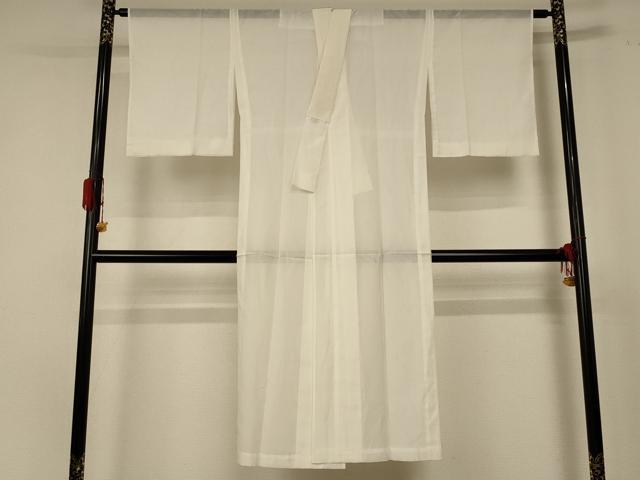 平和屋着物＊夏物　長襦袢　絽　白色　洗える着物　AABE1356jd