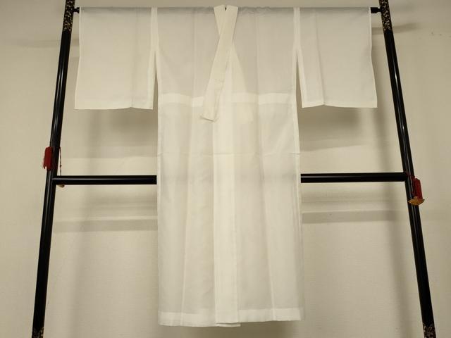 平和屋着物＊夏物　長襦袢　絽　白色　洗える着物　AABE1359jd