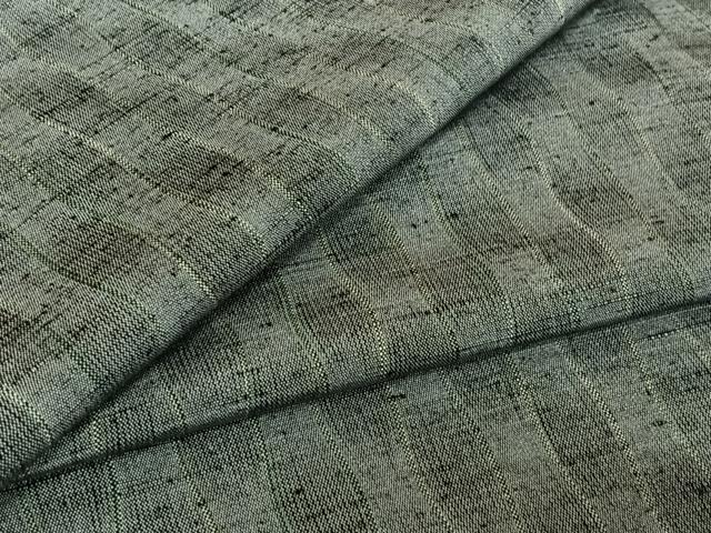 平和屋着物▽上質な紬　単衣　立涌文　正絹　逸品　AABE1564jh