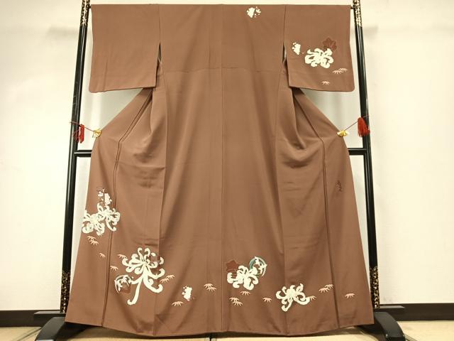 平和屋着物●北大路魯山人　訪問着　四君子　正絹　逸品　AABE1702fy