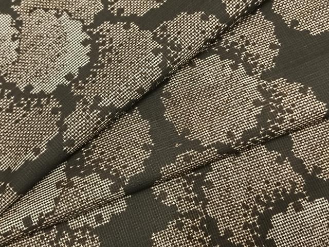 平和屋着物●本場大島紬　カタス7マルキ　雪輪重ね文　正絹　逸品　AABE1735fy