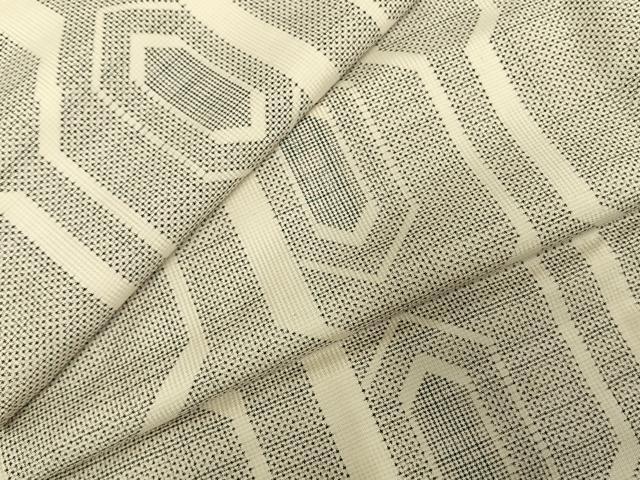 平和屋着物●本場大島紬　一元絣　亀甲文　正絹　逸品　AABE1801fy