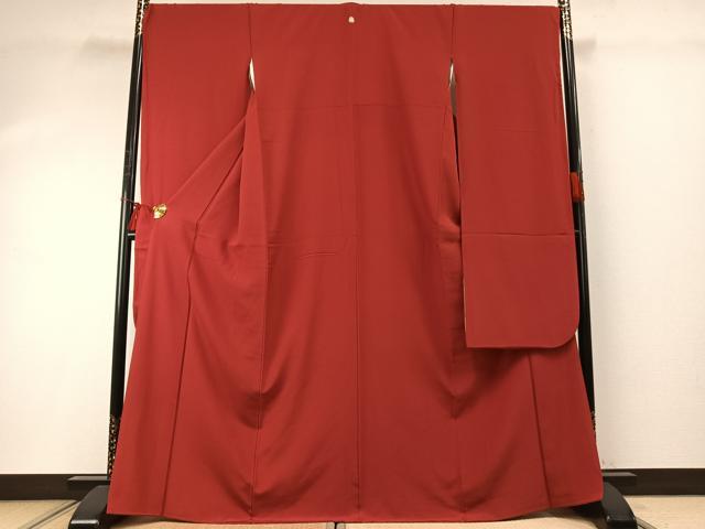 平和屋着物●豪華振袖　紅海老茶色　正絹　逸品　AABE1806fy