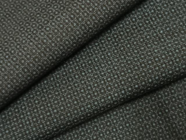 平和屋着物●男性　本場村山大島紬　亀甲絣　正絹　逸品　AABE1827fy