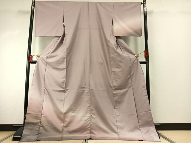 平和屋着物●訪問着　紬地　霞文　ロング丈　正絹　逸品　AABE1881fy