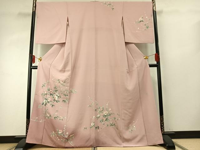 平和屋着物●本加賀友禅作家　和泉衛知　訪問着　枝花文　暈し染め　正絹　逸品　AABE1999fy