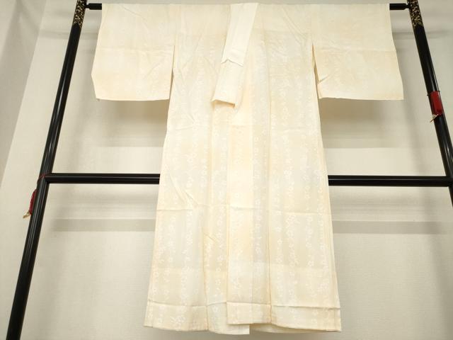 平和屋着物●長襦袢　無双仕立て　草花文　広衿仕立て　正絹　逸品　AABE2080ck