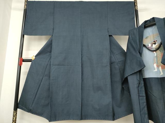 平和屋着物●男性　本場大島紬　アンサンブル　100亀甲　総詰め　正絹　逸品　AABE2461ck