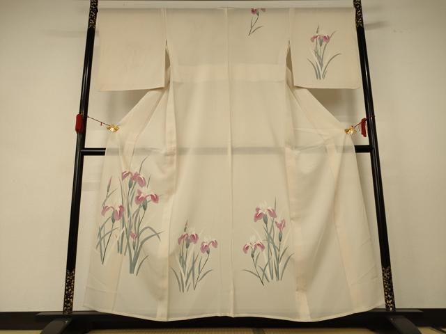 平和屋着物＊夏物　訪問着　絽　草花文　正絹　逸品　AABE2666jd