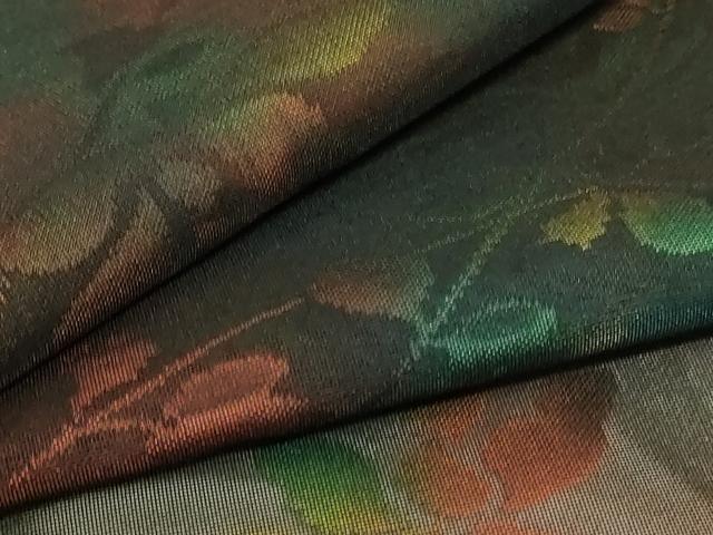 平和屋着物＊夏物　小紋　紗　草花文　正絹　逸品　未使用　AABE2677jd