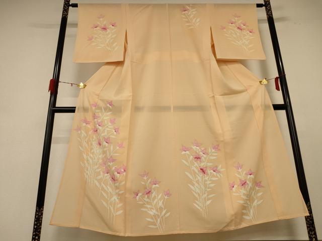 平和屋着物＊夏物　訪問着　絽　草花文　正絹　逸品　AABE2688jd