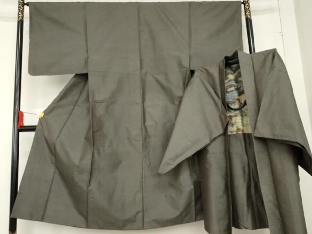 平和屋着物●男性　本場村山大島紬　アンサンブル　80亀甲　総詰め　正絹　逸品　AABE2738cs