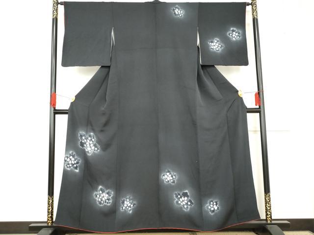 平和屋着物●訪問着　絞り　舞花文　暈し染め　さが美扱い　正絹　逸品　AABE2912cs