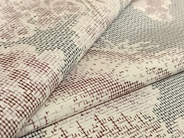 平和屋着物▽本場大島紬　単衣　風景文　正絹　逸品　AABE3375jh