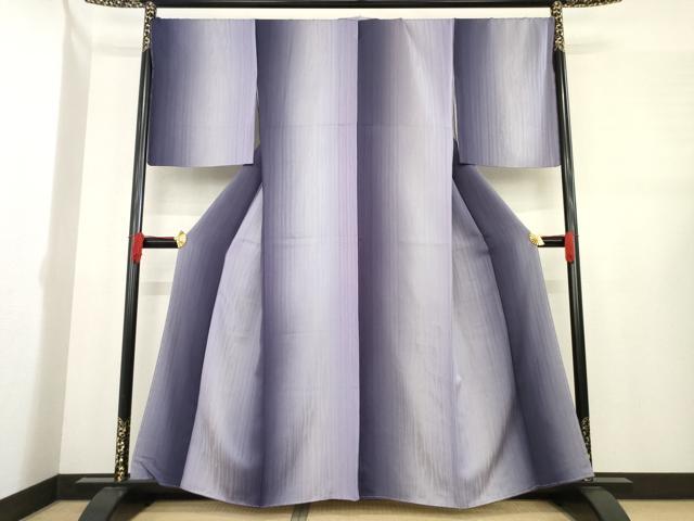 平和屋着物●上質な小紋　間道　暈し染め　正絹　逸品　AABE3418ck