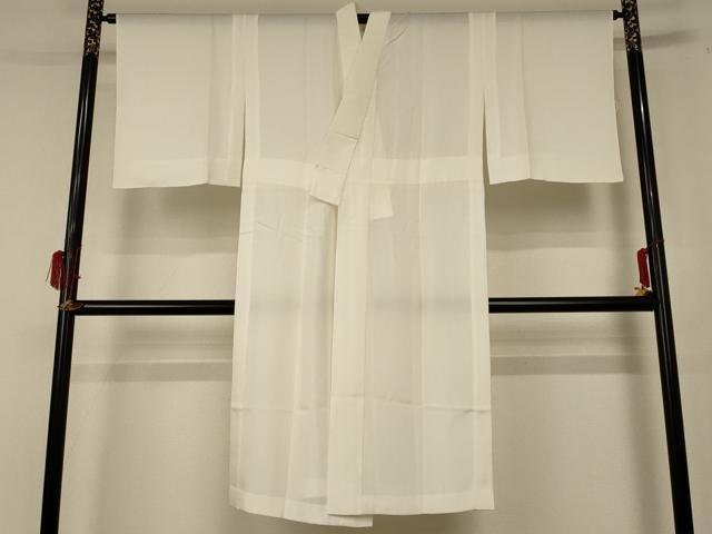 平和屋着物＊夏物　長襦袢　絽　白色　正絹　逸品　AABE4299jd