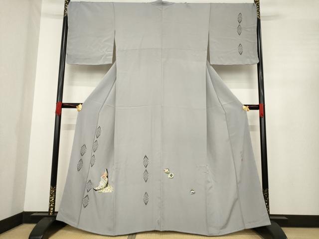 平和屋着物●京童人形絵師　高橋翠延　訪問着　女人文　金彩　正絹　逸品　未使用　AABE4478ck