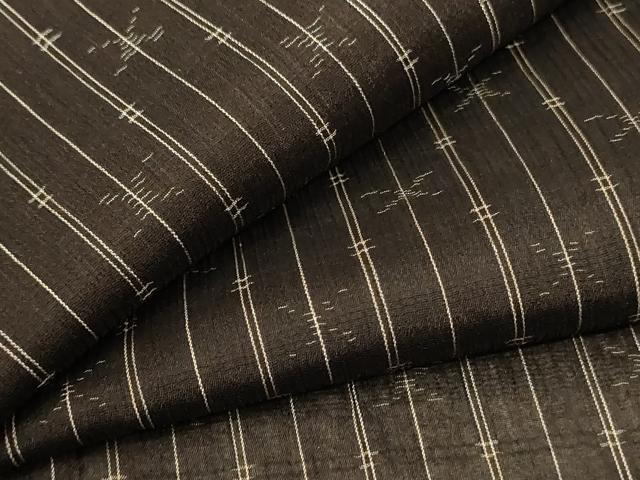 平和屋着物＊夏物　紗紬　絣柄　正絹　逸品　AABE4713jd