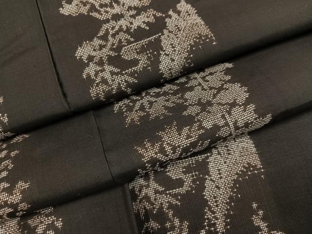 平和屋着物●本場大島紬　地空き　カタス9マルキ　草木間道　鈴乃屋扱い　正絹　逸品　AABE4812ph