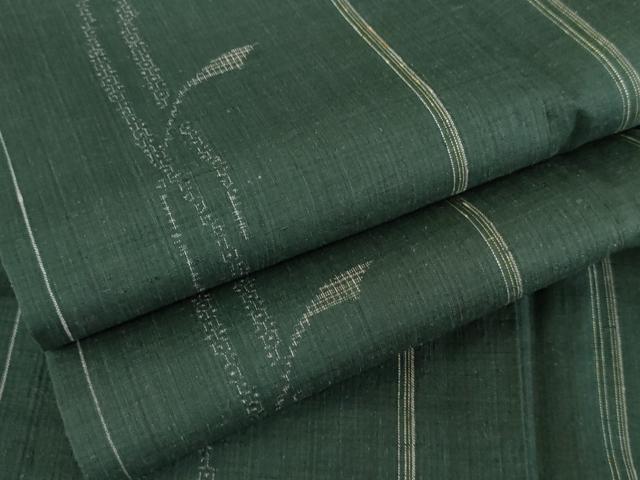 平和屋着物●本場結城紬　重要無形文化財　100亀甲　飛び亀甲柄　唐草間道　正絹　逸品　AABE5225cs