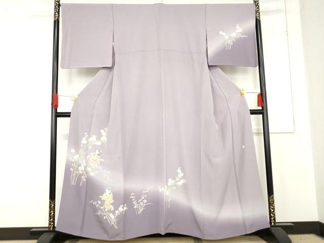 平和屋着物●訪問着　友禅　作家物　童子遊び　暈し染め　正絹　逸品　AABE5265cs