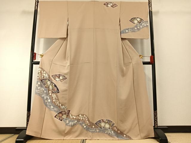 平和屋着物●十日町　名門　滝泰謹製　訪問着　絞り　辻が花　正絹　逸品　AABE5397fy