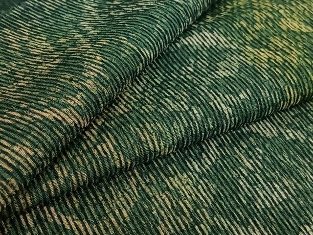 平和屋着物▽上質な小紋　単衣　横段流水文　正絹　逸品　AABE6701jh