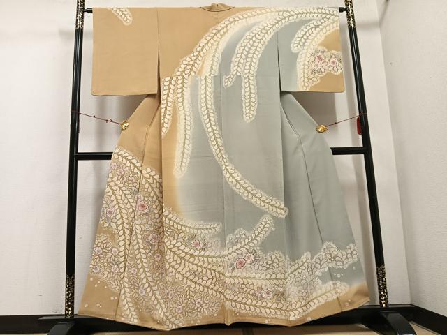 平和屋着物●訪問着　辻が花　暈し染め　正絹　逸品　AABE6949ph