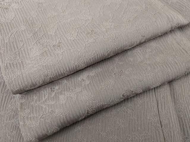 平和屋着物●上質な色無地　鳳凰花唐草地紋　竜胆色　正絹　逸品　AABE7013cs