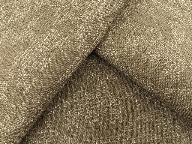 平和屋着物●結城紬　100亀甲　有栖川文様　正絹　逸品　BAAN2567me