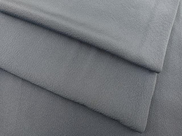 平和屋着物▽上質な色無地　単衣　藤鼠色　正絹　逸品　BAAS8347hv