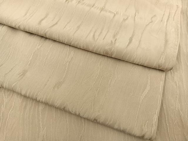 平和屋着物▽上質な色無地　単衣　木目地紋　絹鼠色　正絹　逸品　BAAS8365hv