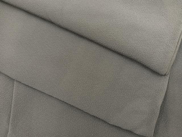 平和屋着物▽上質な色無地　単衣　薄墨色　正絹　逸品　BAAS9232ow