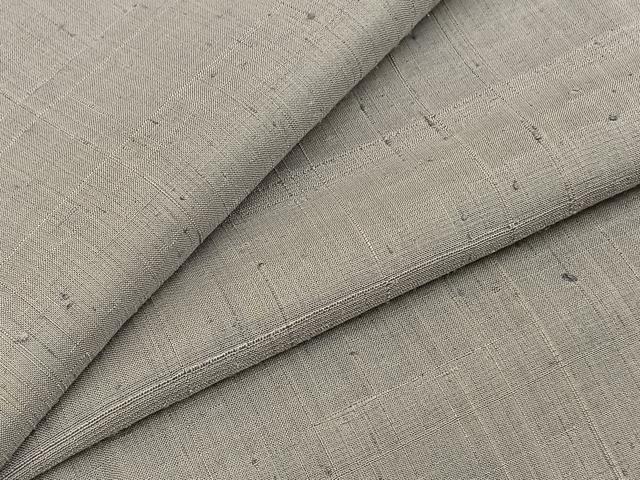 平和屋着物▽生紬　単衣　色無地　潤色　正絹　逸品　BAAT0410yt