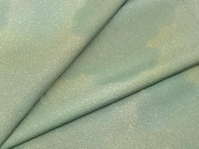 平和屋着物▽上質な小紋　単衣　雲重ね文様　暈し染め　正絹　逸品　BAAT0435yt