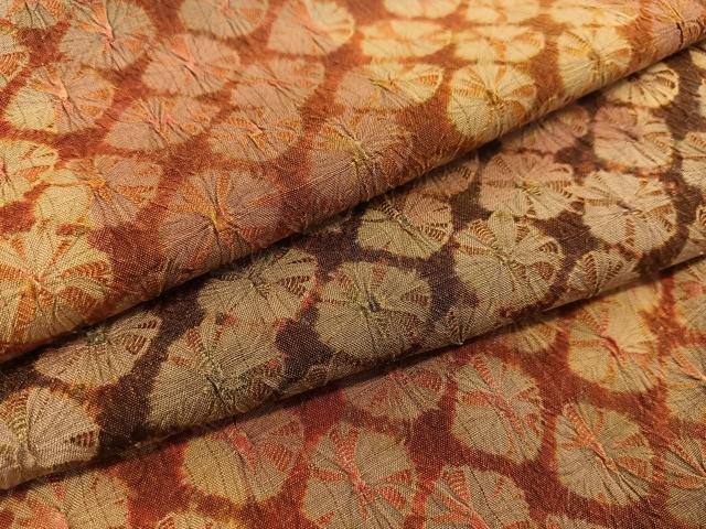 平和屋着物●菅原工房　菅原結作　漢方染紬　正絹　逸品　BAAT0875yc