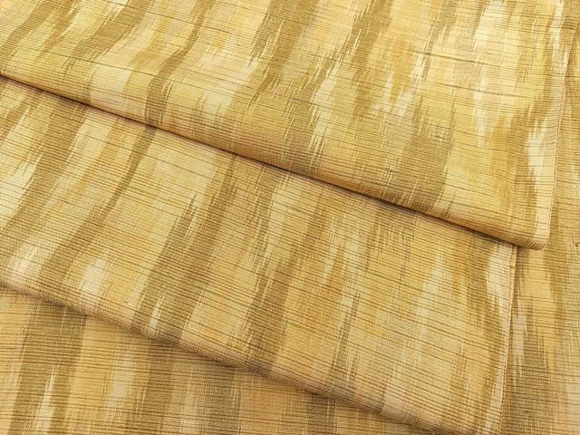 平和屋着物▽上質な紬　単衣　霞文　正絹　逸品　BAAT1118hv