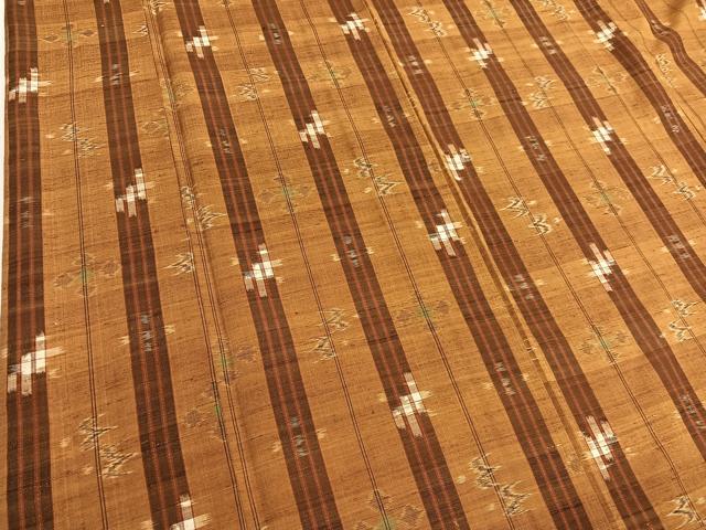 平和屋着物○本場琉球紬 琉球絣文様 正絹 逸品 BAAT3191hv