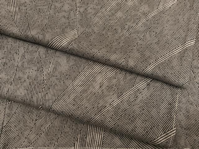 平和屋着物●上質な小紋　草葉文　正絹　逸品　未使用　BAAT6708hv