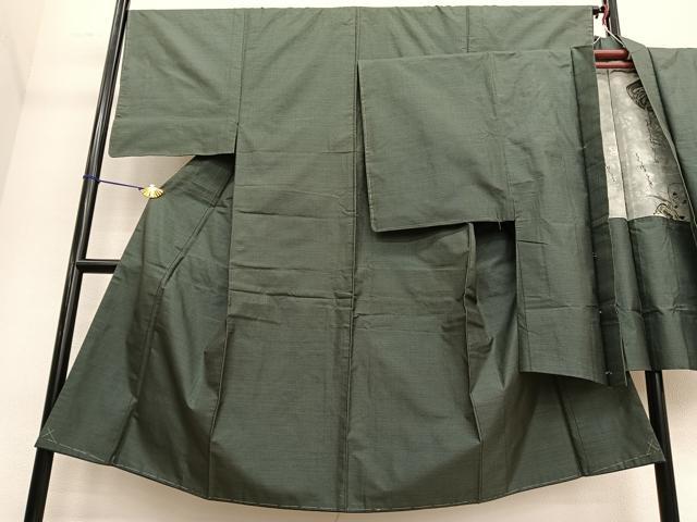 平和屋着物●男性　本場大島紬　アンサンブル　150亀甲　正絹　逸品　未使用　BAAT6742hv