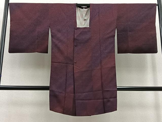 平和屋着物＃道行コート　ロング丈　暈し染め　正絹　逸品　BAAT8952gt