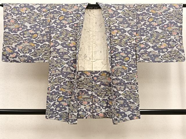 平和屋着物＃羽織　型染め　御所解文　正絹　逸品　未使用　BAAT8957gt